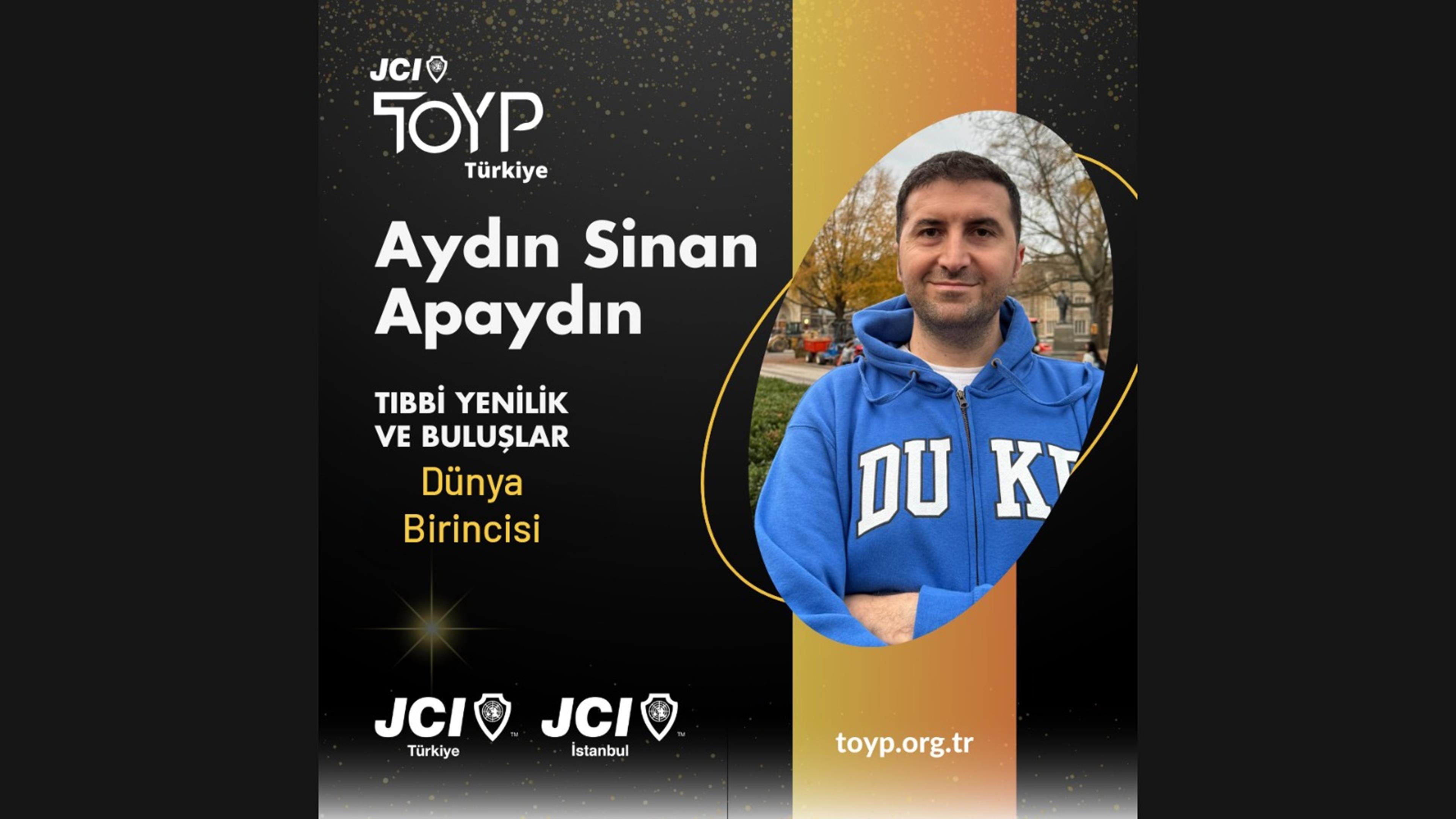 KBÜ'lü Akademisyen 2024 TOYP Global “Tıbbi Yenilik ve Buluşlar” Alanında Dünya Birincisi Oldu ...